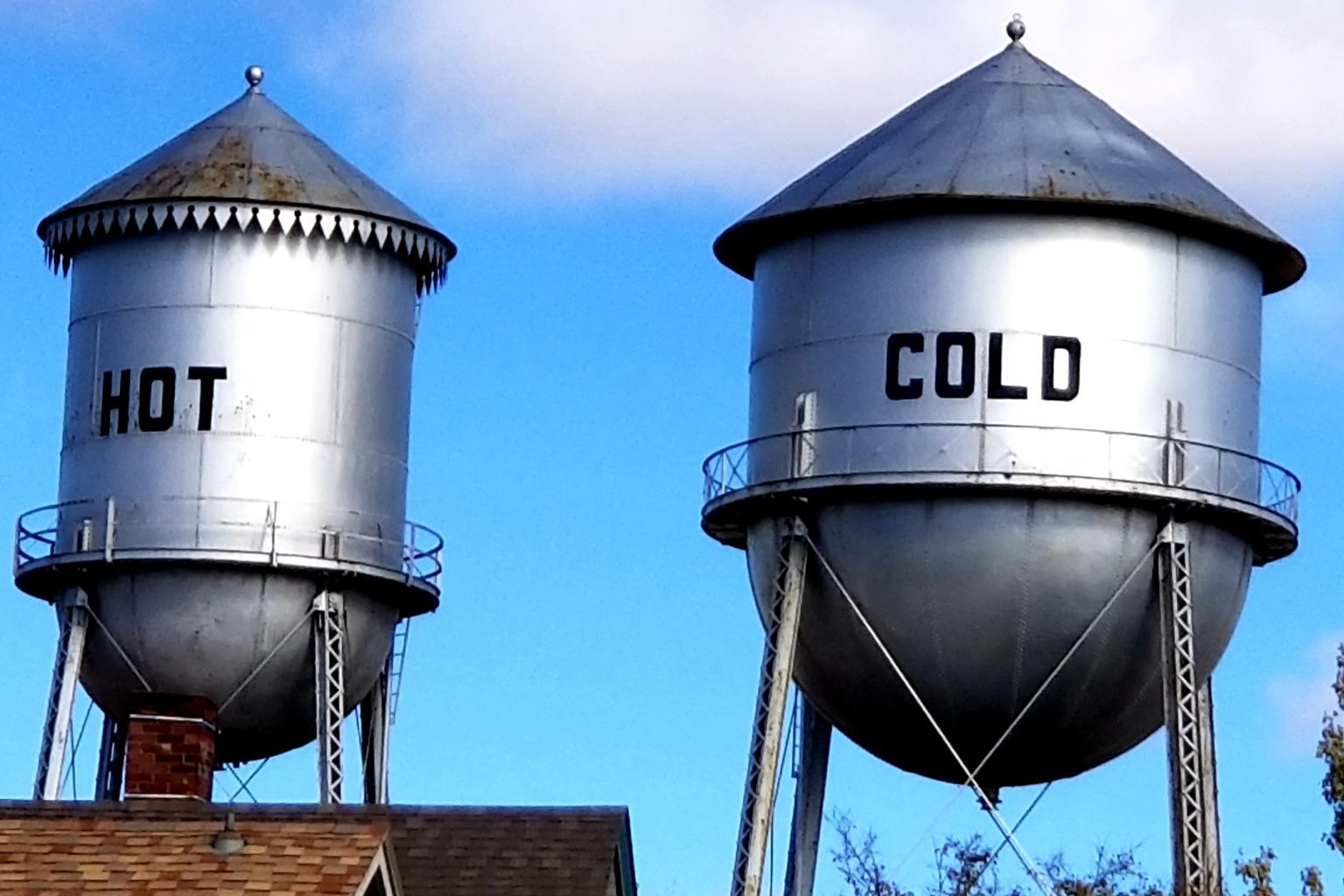 Hot & Cold Water Towers – Pratt, Kansas - Cap On A Map